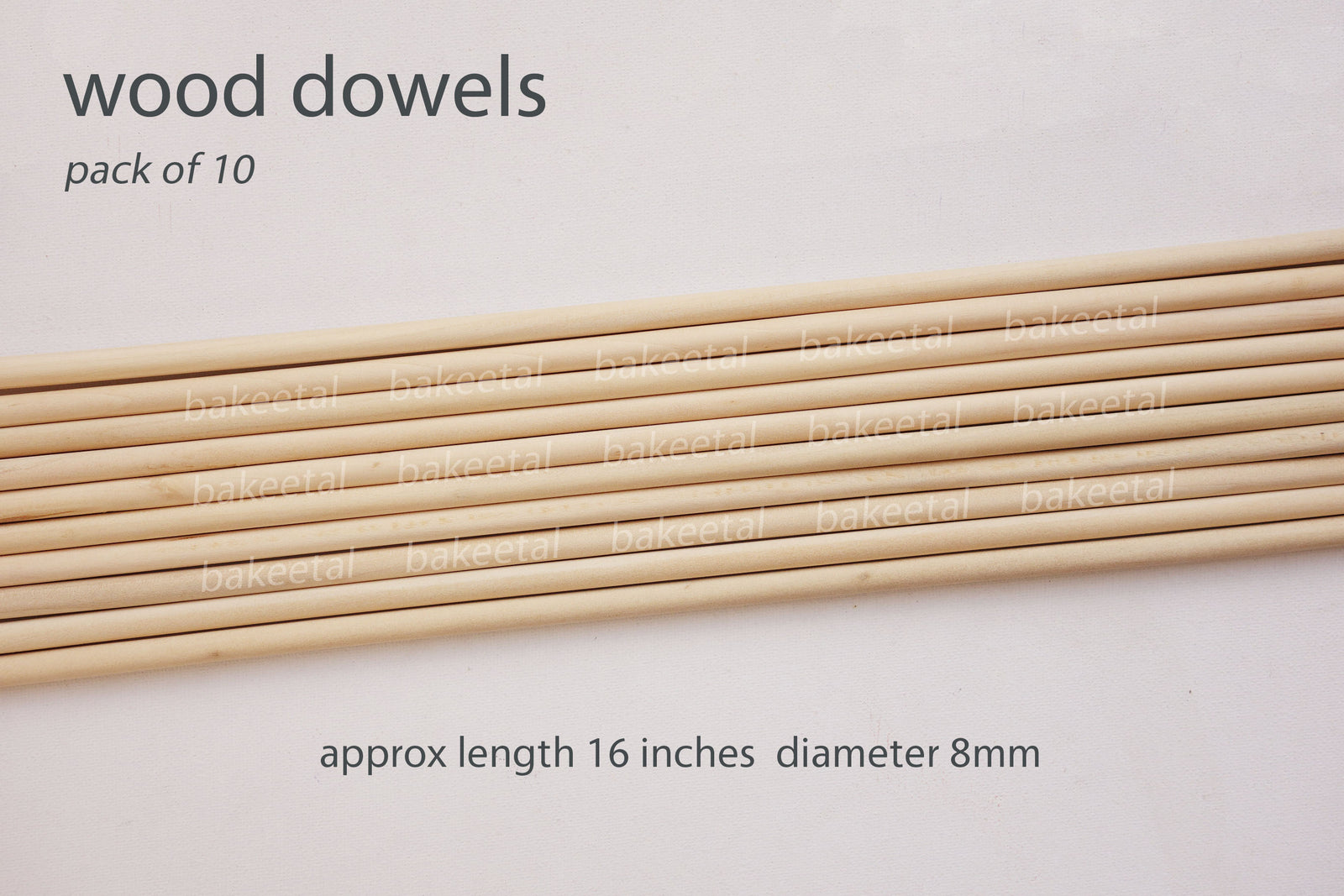 wood dowel – bake
